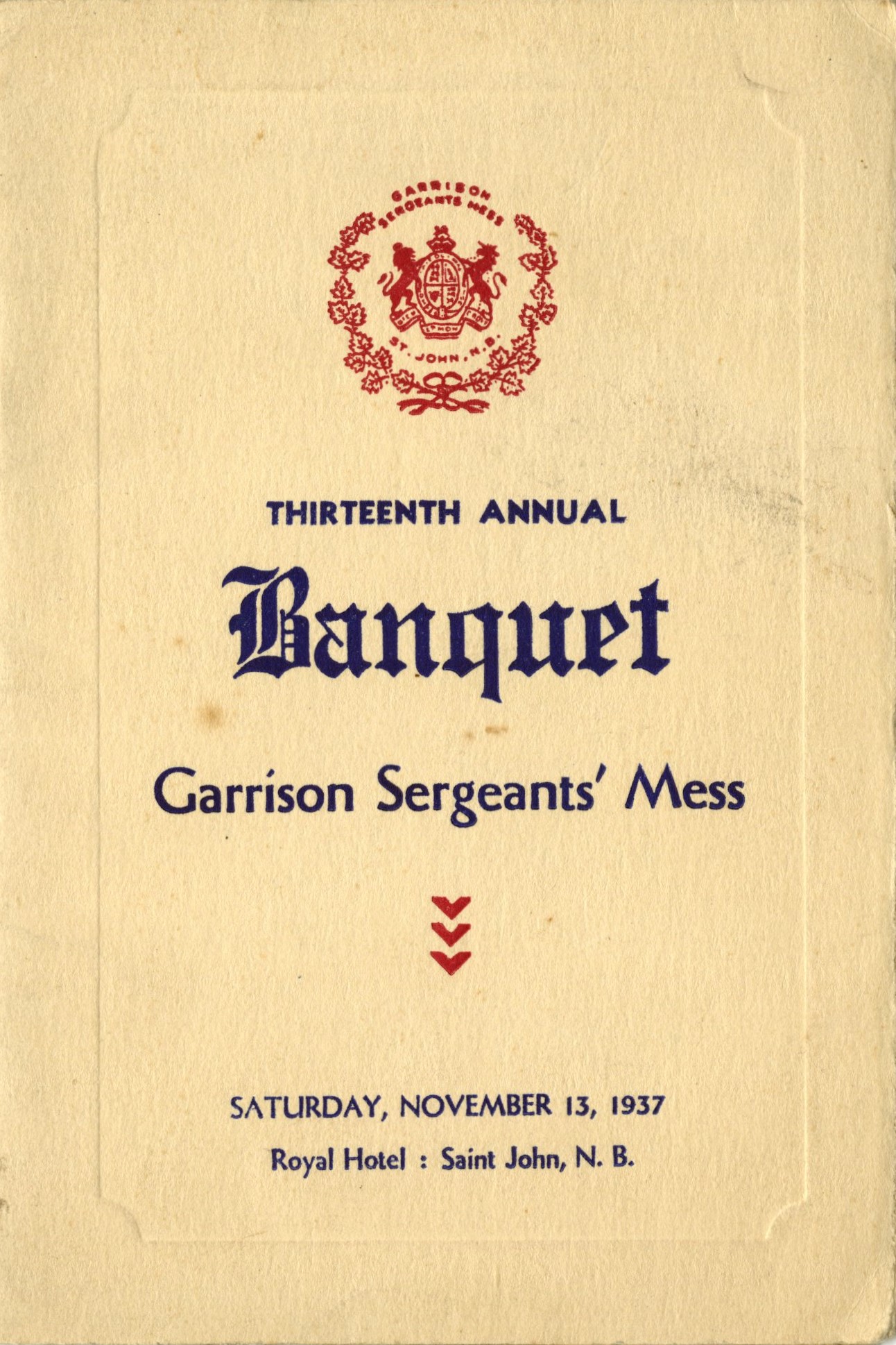 Garrison Sergeants' Mess | Wartime Canada