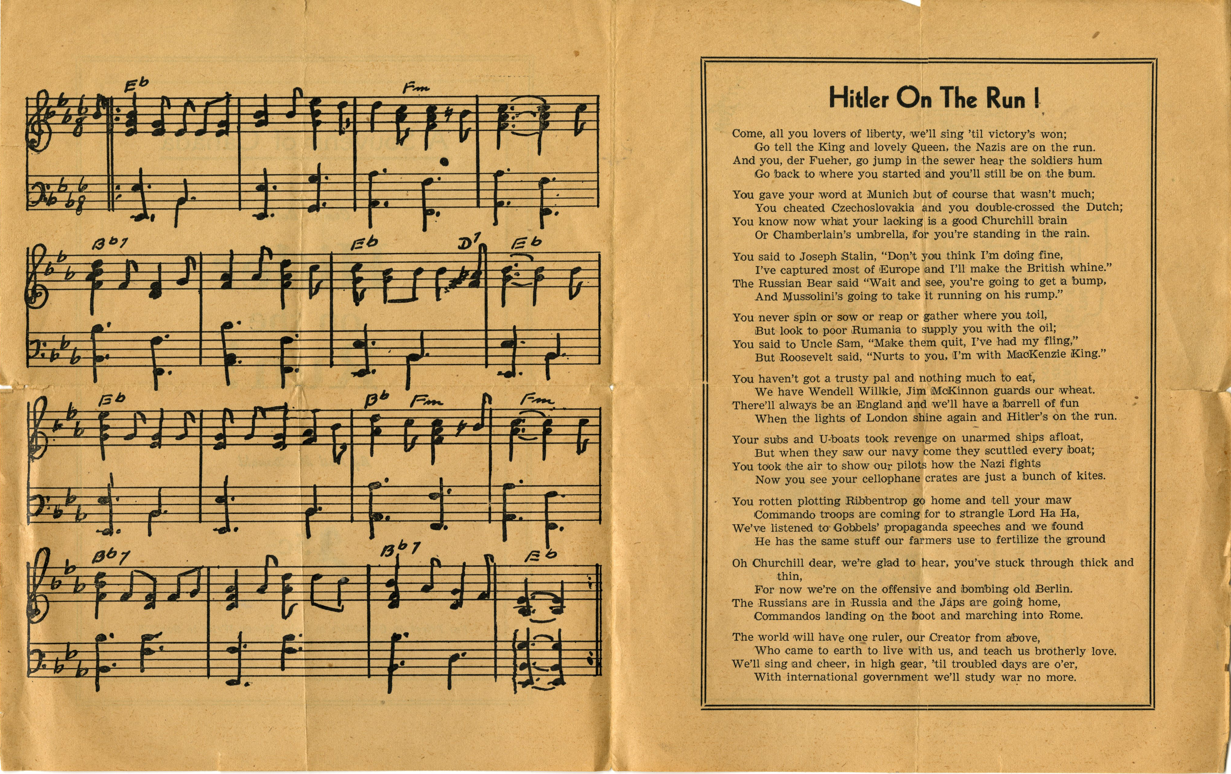 Musical Propaganda | Wartime Canada