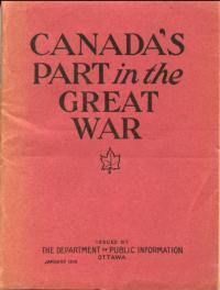 Canada's Part in the Great War | Wartime Canada